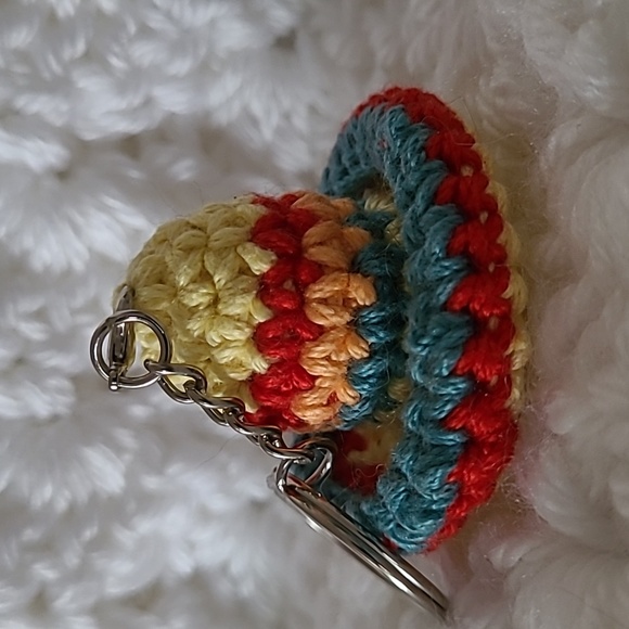 Handcrafted | Accessories | Handmade Crochet Sombrero Keychain With ...